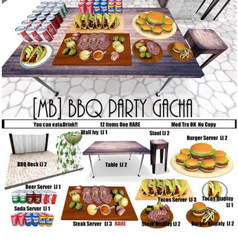 Second Life Marketplace - [MB] BBQ Takos Dish Display