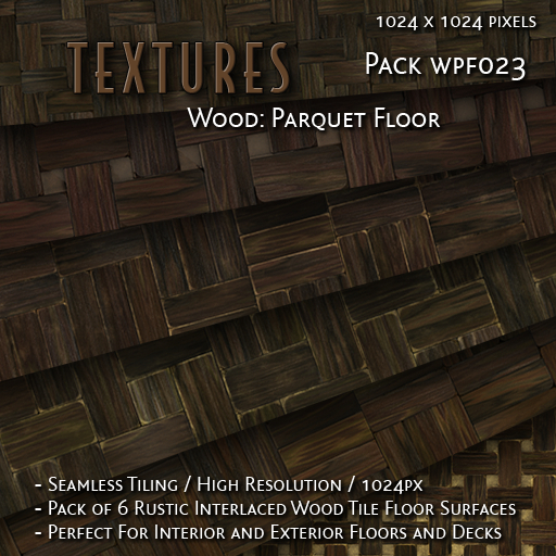 Second Life Marketplace - [WPF023] 6 1024px Seamless Rustic Interlaced ...