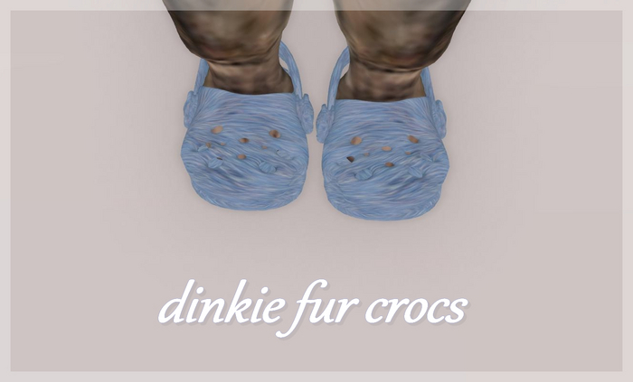Second Life Marketplace - majestic.+ dinkie fur crocs blue