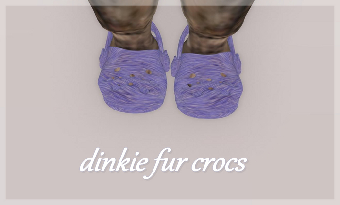 Second Life Marketplace - majestic.+ dinkie fur crocs purple