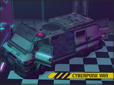 Second Life Marketplace - Cyberpunk Van