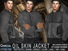 Second Life Marketplace - ZED Oil Skin Jackets Charcoal Plain+2 Tone ...