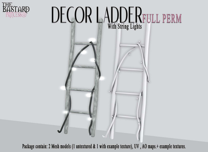Second Life Marketplace - The Bastard Princess - Decor Ladder FP