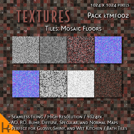 Second Life Marketplace - [kTMF002] 1024px Seamless Shiny Red and Gray ...