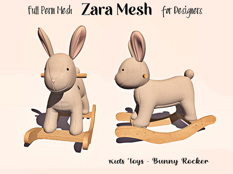 Second Life Marketplace - ZM - Kids Toys - Plushie Bunny Rocker - FULL ...