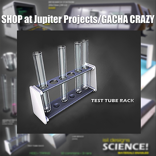 Second Life Marketplace - ~isil~ *Science!* Test Tube Rack COMMON