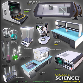 Second Life Marketplace - ~isil~ *Science!* Lab Bench (Sink) COMMON