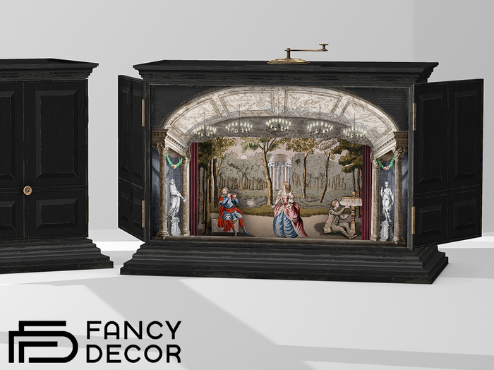 Second Life Marketplace - Fancy Decor: Opera Box - Die Zauberflote (black)
