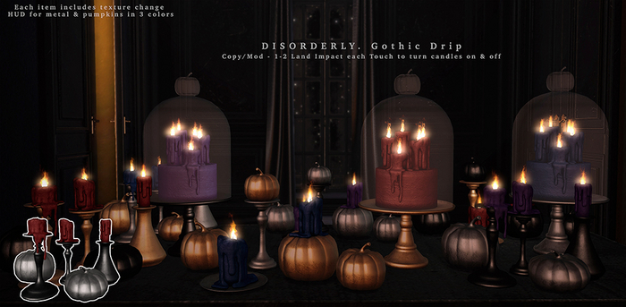 Second Life Marketplace - DISORDERLY. / Gothic Drip / Stand / Red