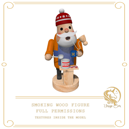 Second Life Marketplace - Full Perm Smoking Wood Figure