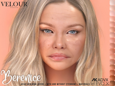 Second Life Marketplace - UA - BOM Skin Berenice EvoX-ADVX FAT PACK (Boxed)