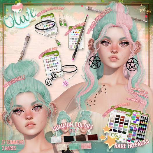 Second Life Marketplace - .Olive. the Twinkle Hair #1
