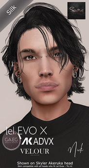 Second Life Marketplace - *{Suave}* Demo Skin Nick Lel Evox "Silk" BOX