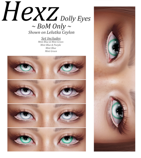 Second Life Marketplace - Hexz - Dolly Eyes (Fresh)