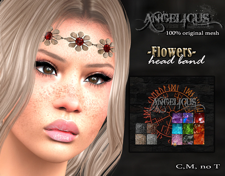Second Life Marketplace - ::ANGELICUS:: Flower Head band