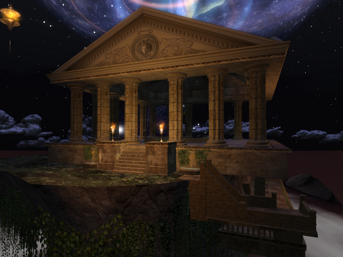 Second Life Marketplace - house Medusa temple de Meduse, greek style temple
