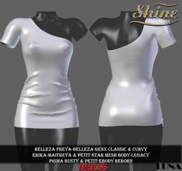 Second Life Marketplace - [SHINE FULL PERM] DRESS LUNA