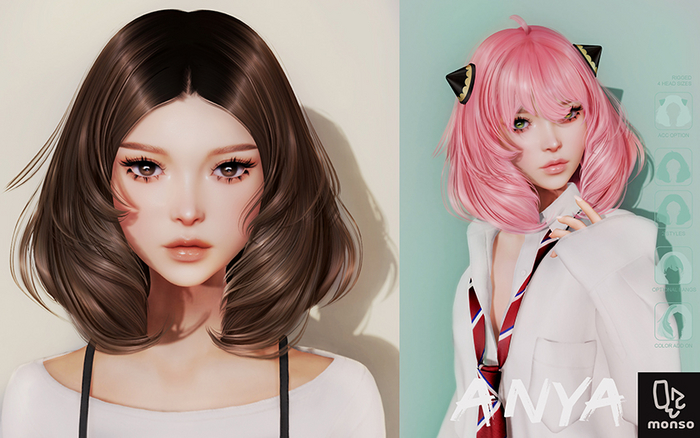 Second Life Marketplace - [monso] Anya Hair (demo)
