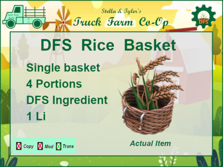Second Life Marketplace - DFS Rice Basket (4) - X1