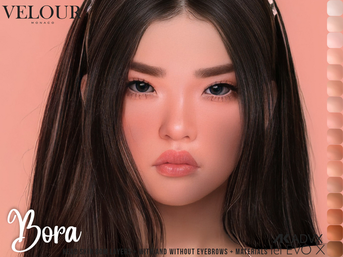 Second Life Marketplace - UA - BOM Skin Bora EvoX-ADVX SIENNA (Boxed)