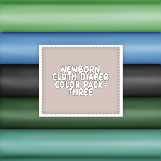 Second Life Marketplace - {m} newborn cloth diaper pack: colors_three