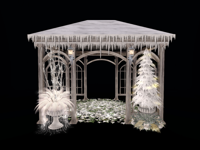 Second Life Marketplace - MC Winter Frost Cozy Tree Gazebo Package ...