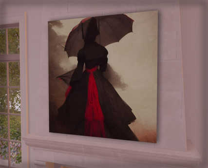 Second Life Marketplace - {FM} A Most Peculiar Woman Wall Canvas