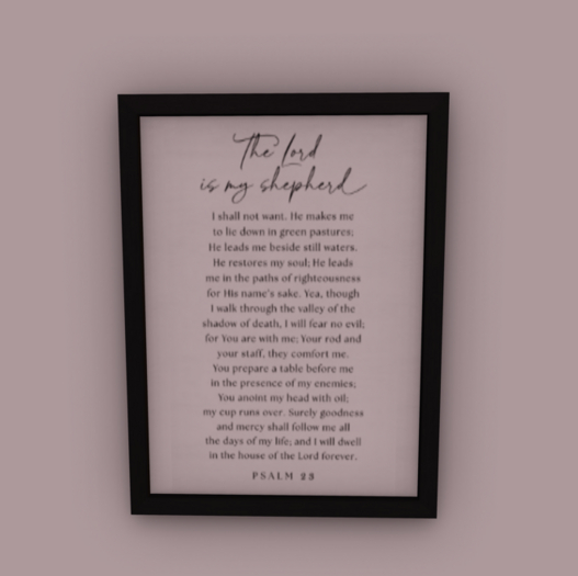 Second Life Marketplace - DIVINE. Psalm 23 Frame