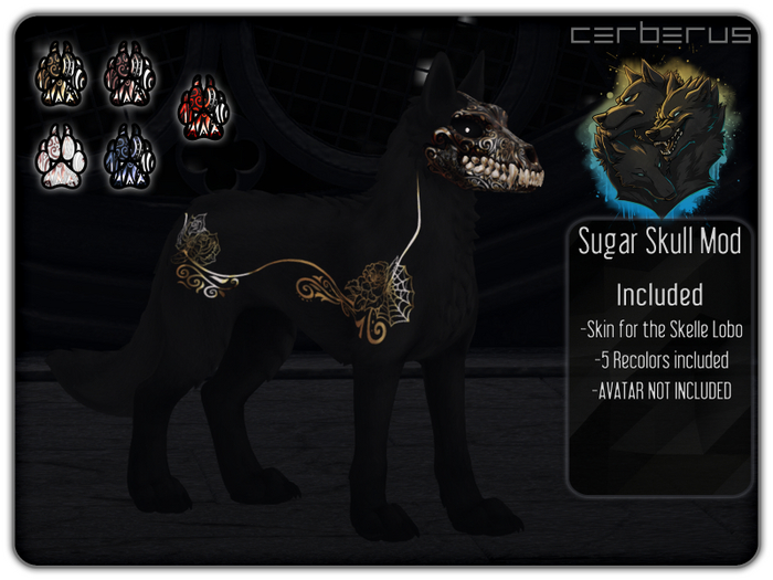 Second Life Marketplace - .:C:. Lobo - Skele - Sugar Skull
