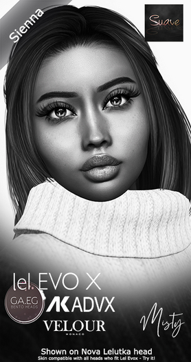 Second Life Marketplace - *{Suave}* Demo Skin Misty Lel Evox "Sienna" BOX