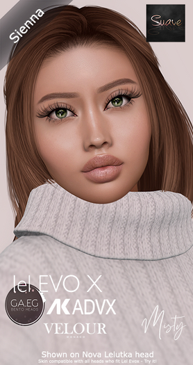 Second Life Marketplace - *{Suave}* Skin Misty Lel Evox "Sienna" BOX
