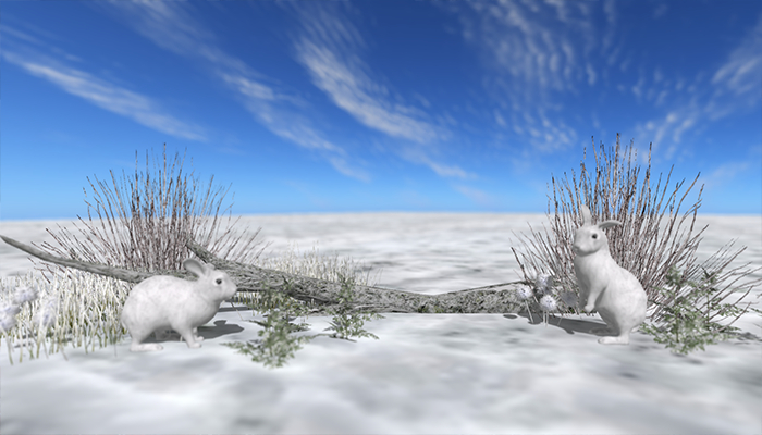 Second Life Marketplace - Jad Garden - Winter snow fallen tree with ...