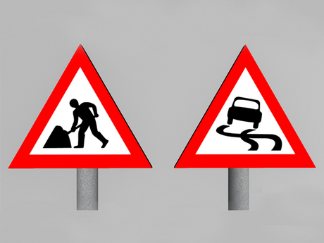 Second Life Marketplace - Scobas Mesh triangular road signs Pack 3 ...