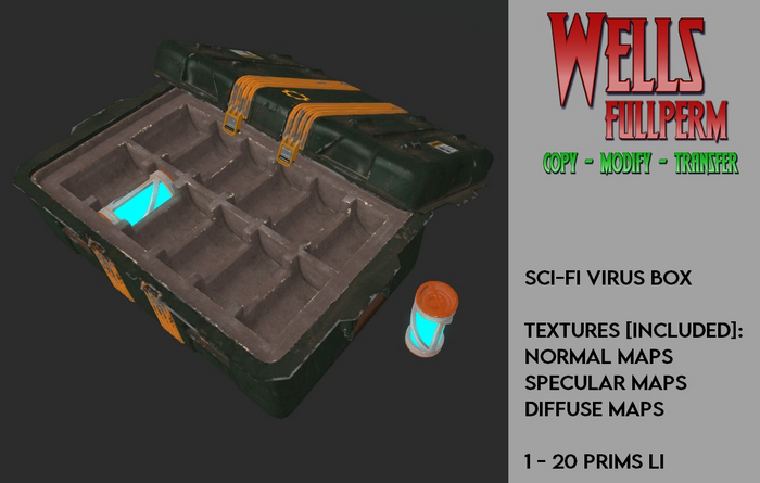Second Life Marketplace - [WFP] - Sci-Fi Virus Box