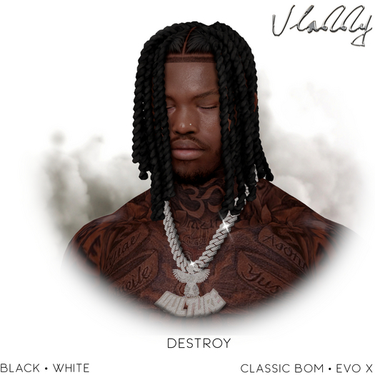 Second Life Marketplace - Vladdy // "Destroy" Dreadlocks (Fatpack) (EVO ...