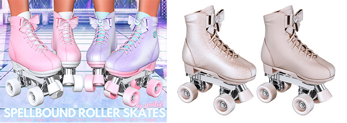 Second Life Marketplace Spoiled Spellbound Roller Skates Nude 3794