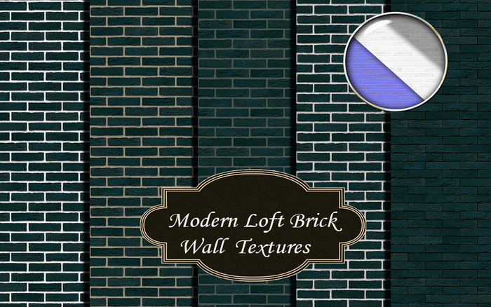 Second Life Marketplace - Modern Loft Brick Wall Textures (seamless) A10