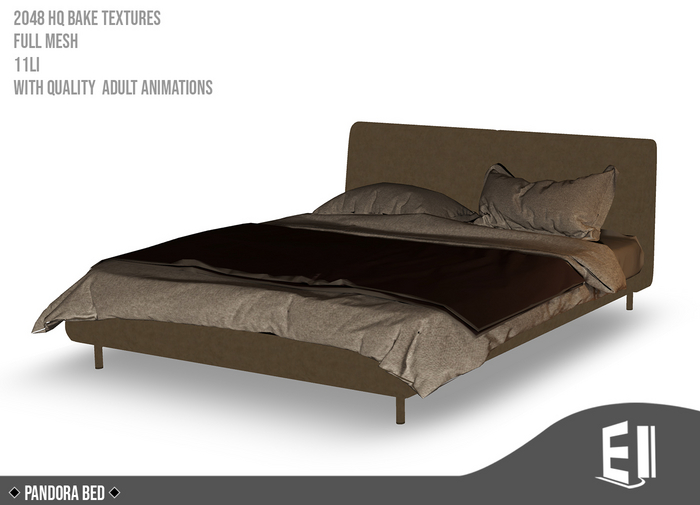 Second Life Marketplace - Pandora Bed 11 LI Erfe Design PACK