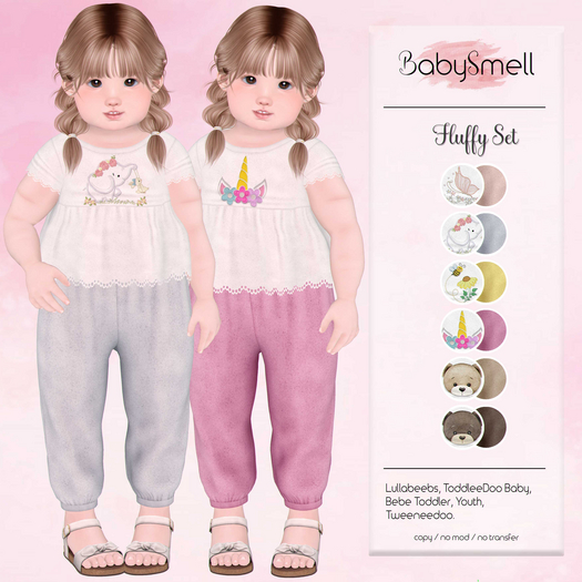 Second Life Marketplace - Baby Smell - Fluffy Set (Brown Bear)