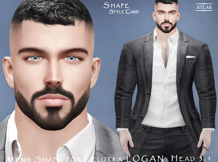 Second Life Marketplace - *ATLAS* Mens Shape STAS for Lelutka LOGAN ...