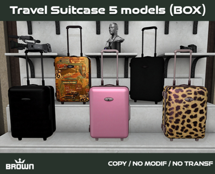 Second Life Marketplace - 227 Travel Suitcase Mala Viagem (BOX)