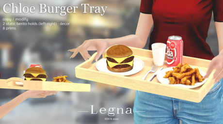 Second Life Marketplace - - Legna - Chloe Burger Tray