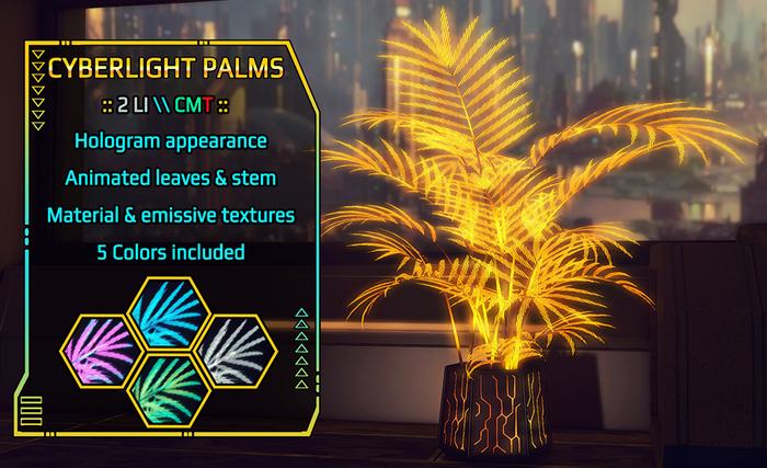 Second Life Marketplace - [RoS] Cyberlight Palms