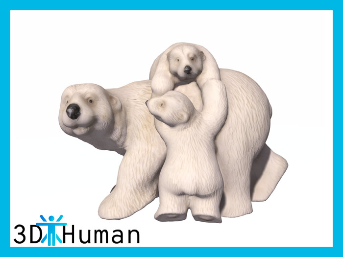 Second Life Marketplace - 3D Human Winter Polar Bear Family FULL PERM MESH
