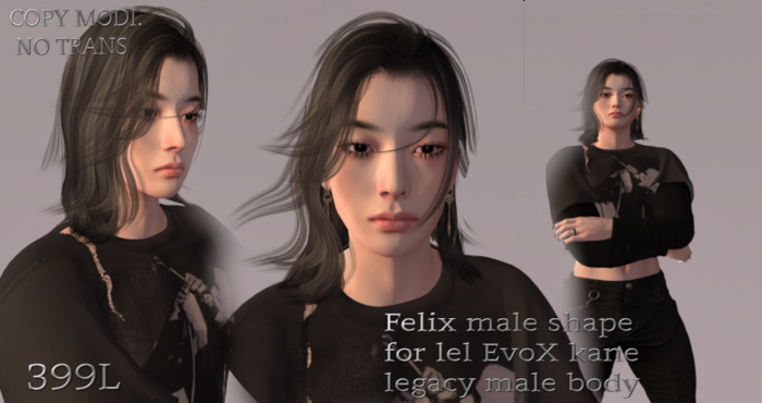Second Life Marketplace - Felix shape for evo x kane head and legacy ...