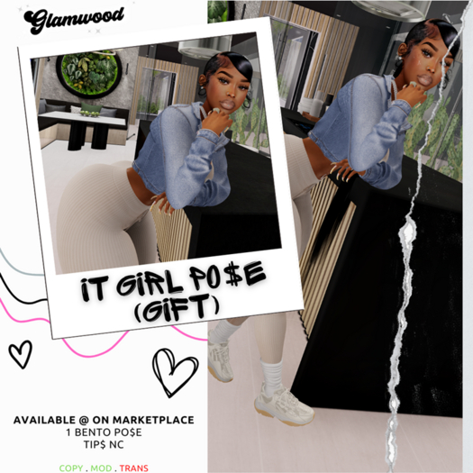 Second Life Marketplace - $GW$ It Girl Pose x Gift