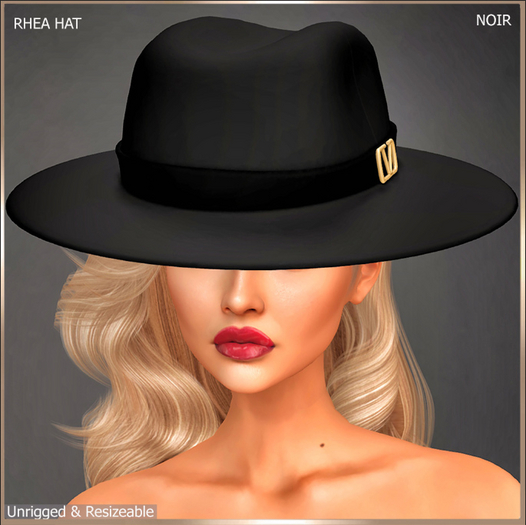 Second Life Marketplace - SAS - Rhea Noir Hat