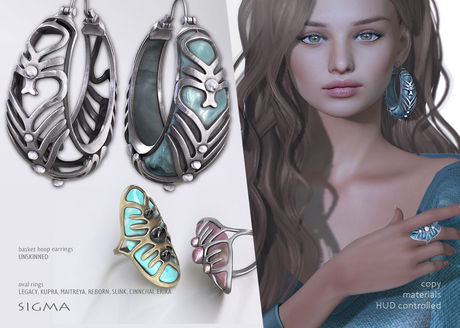 Second Life Marketplace - SIGMA Oval rings