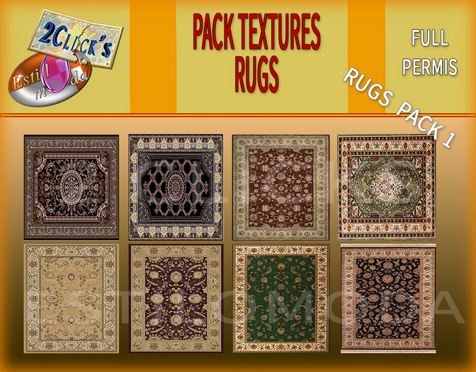 Second Life Marketplace - TEXTURES RUGS PACK 1
