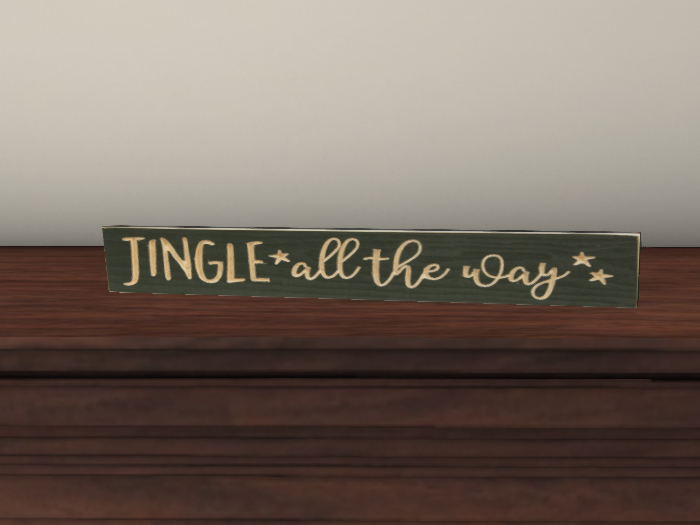 Second Life Marketplace - Jingle All the Way Engraved Sign
